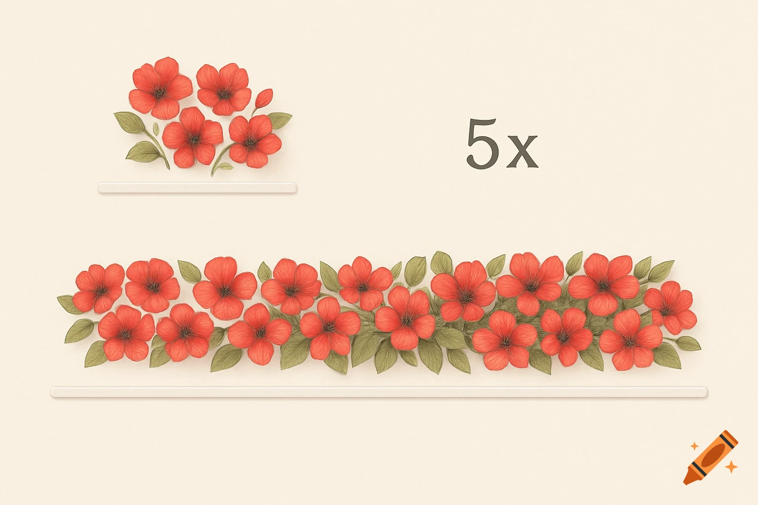 A watercolor style color palette featuring fifteen rectangular swatches ...