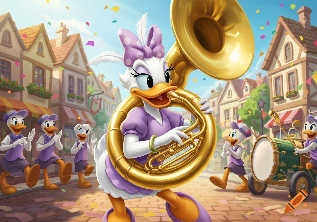 Donald Duck created on Craiyon