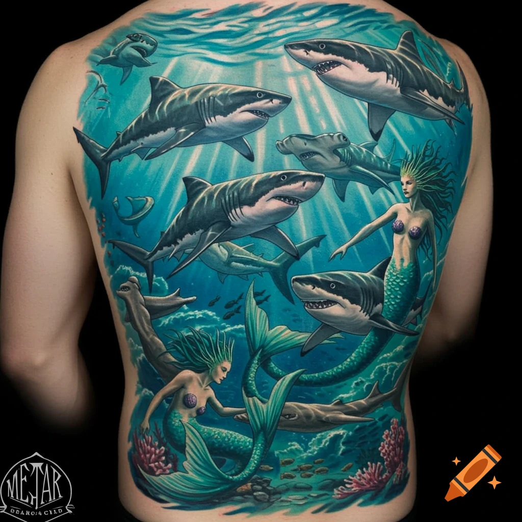 Ocean Tattoos On Back