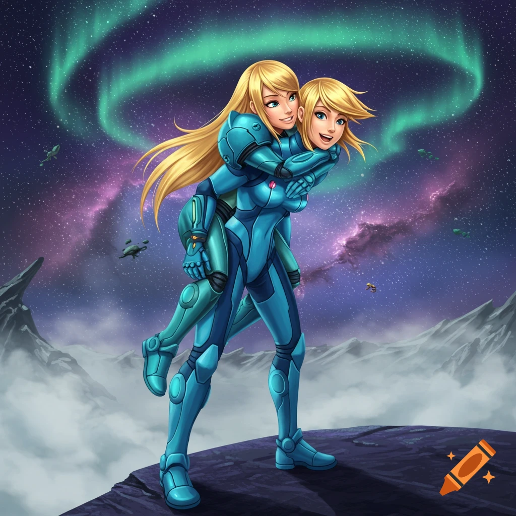 Rosalina in a blue wetsuit and flippers scuba diving in a vibrant coral ...