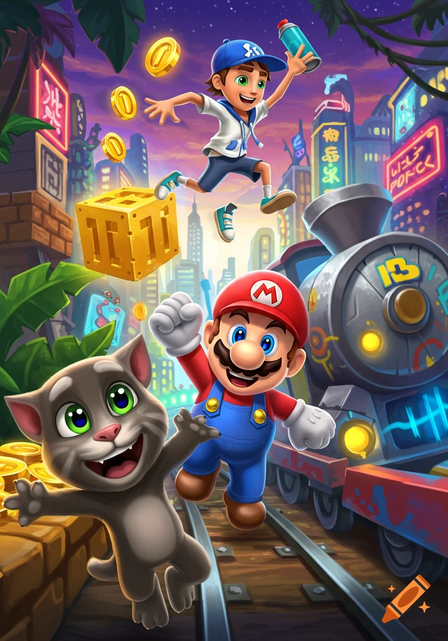 A cartoon cat with a glowing sword fights a winged duck in armor within ...