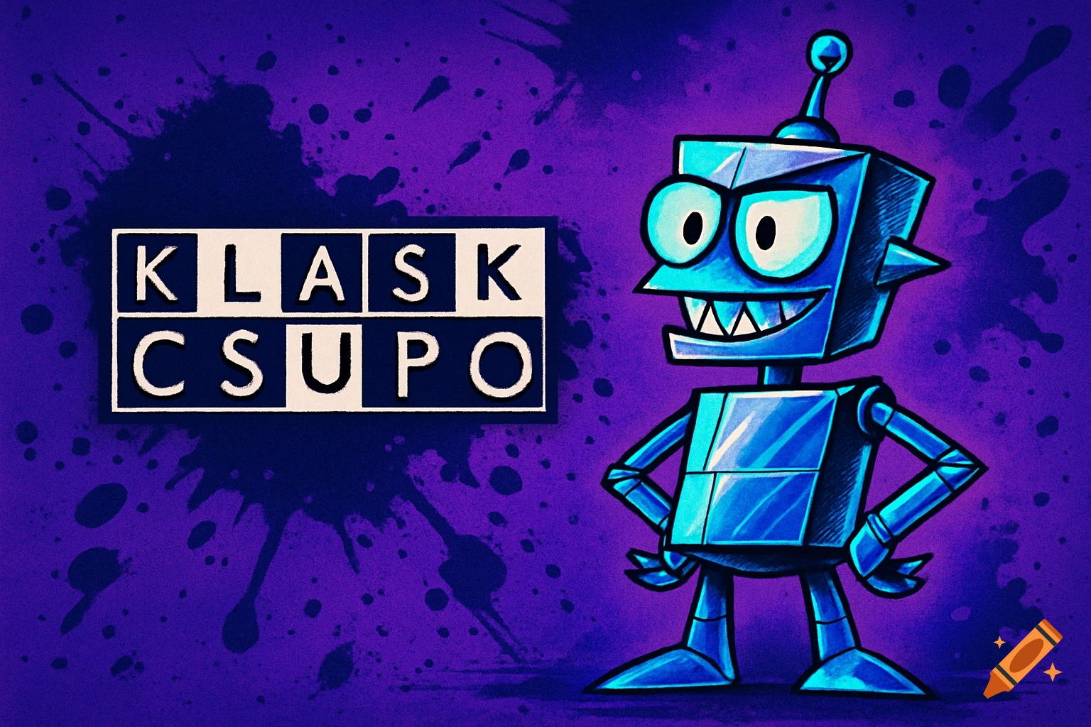 Klasky+csupo+robot+logo+hd created on Craiyon
