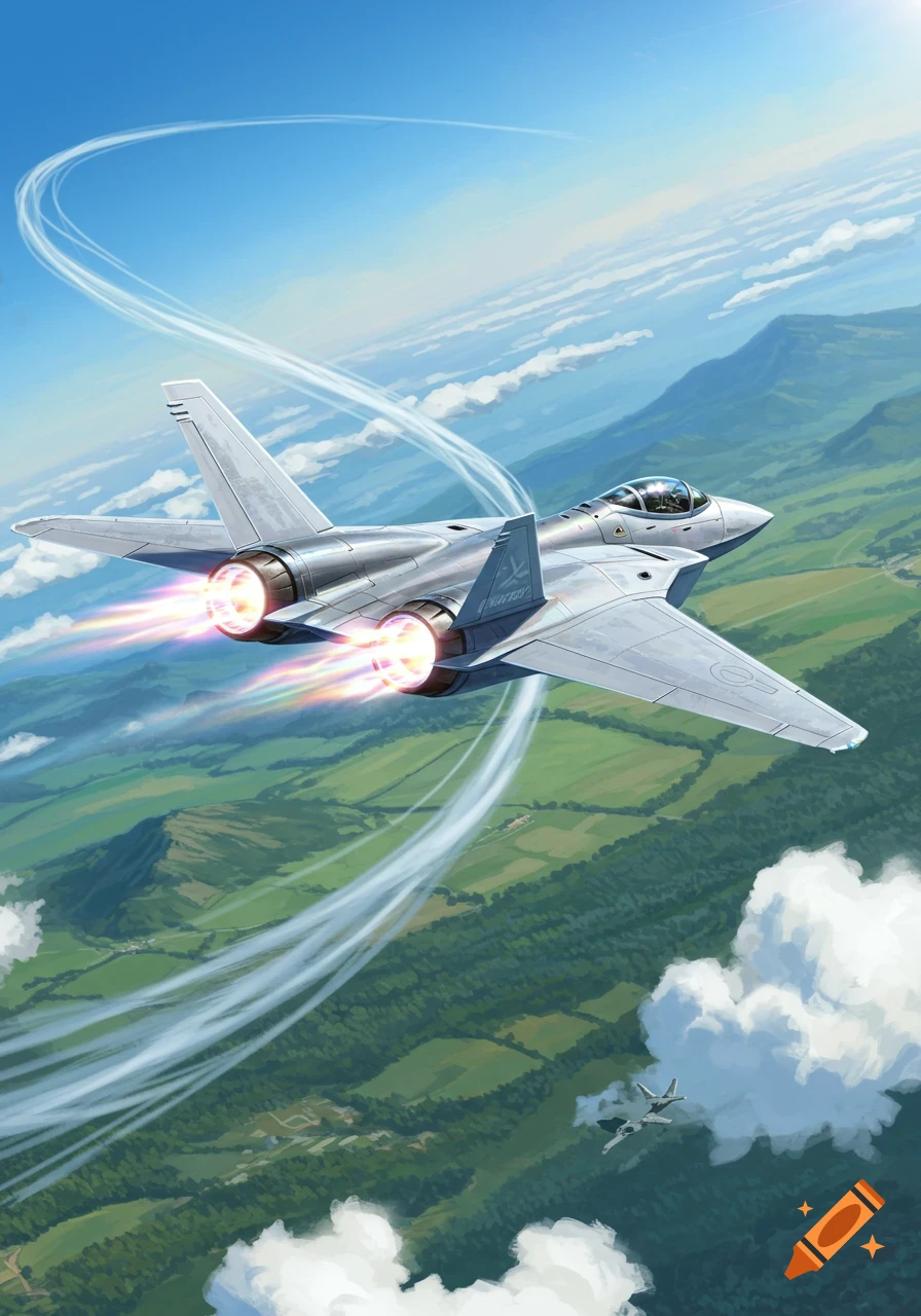 A gray F-18 Super Hornet fighter jet ascends sharply against a clear ...