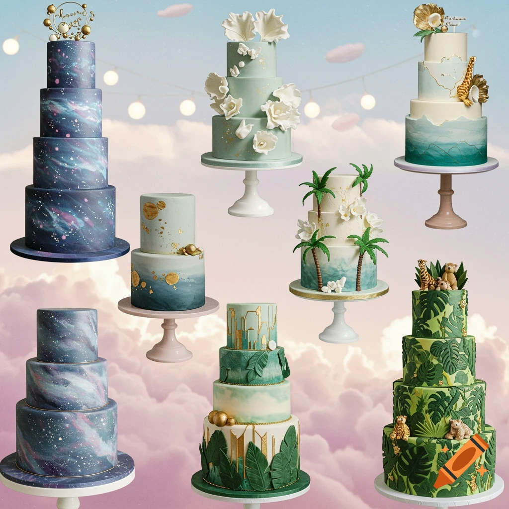 Satellite on a cake on Craiyon