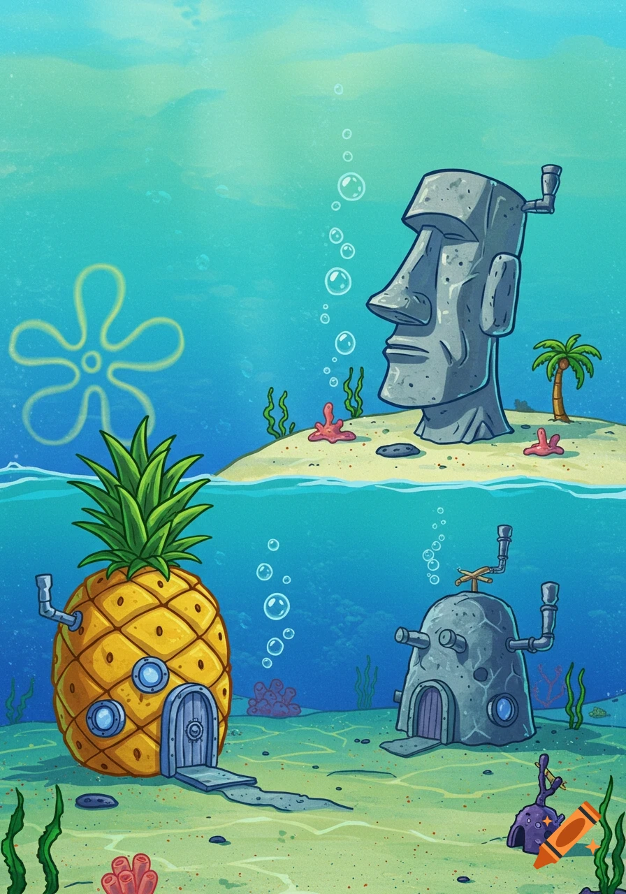 Squidward created on Craiyon