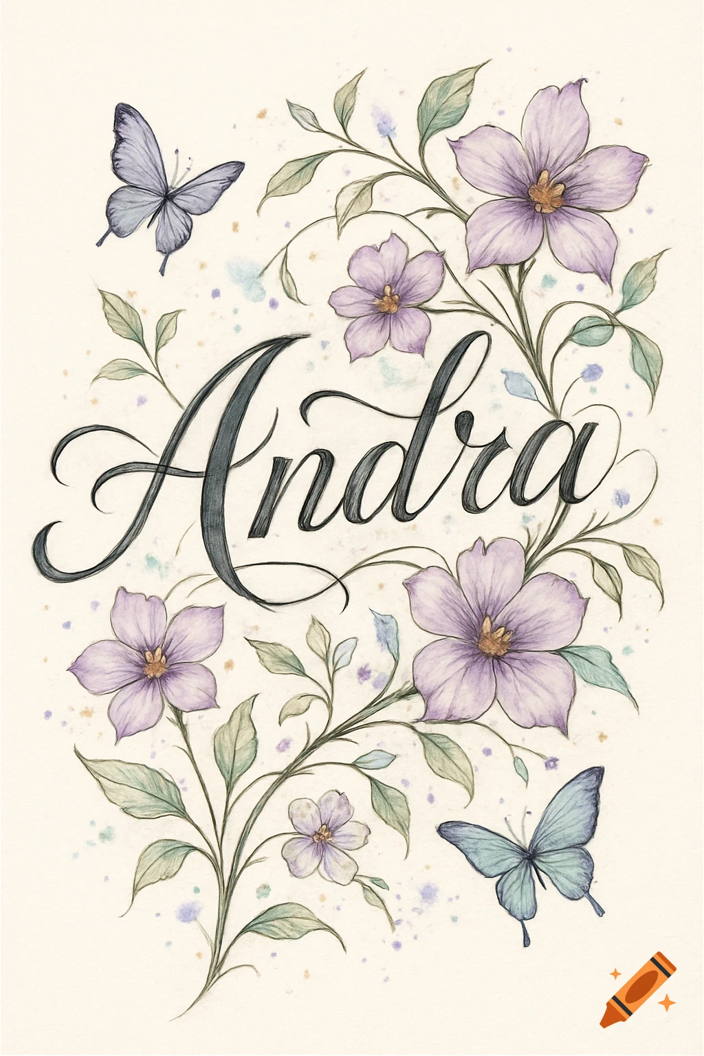 Vintage-style calligraphic illustration of the number 5 entwined with ...