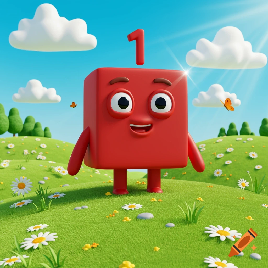 Numberblocks created on Craiyon