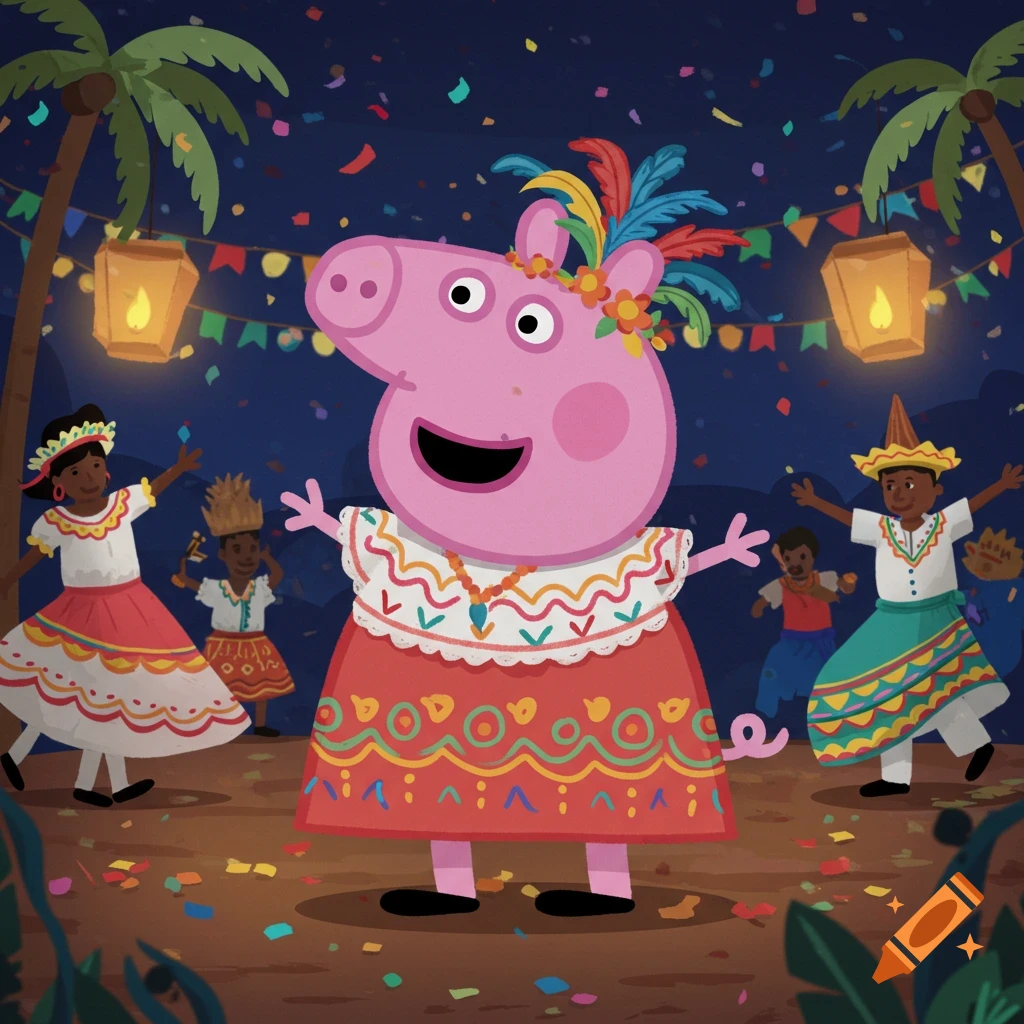 Peppa Pig imágenes creadas en Craiyon