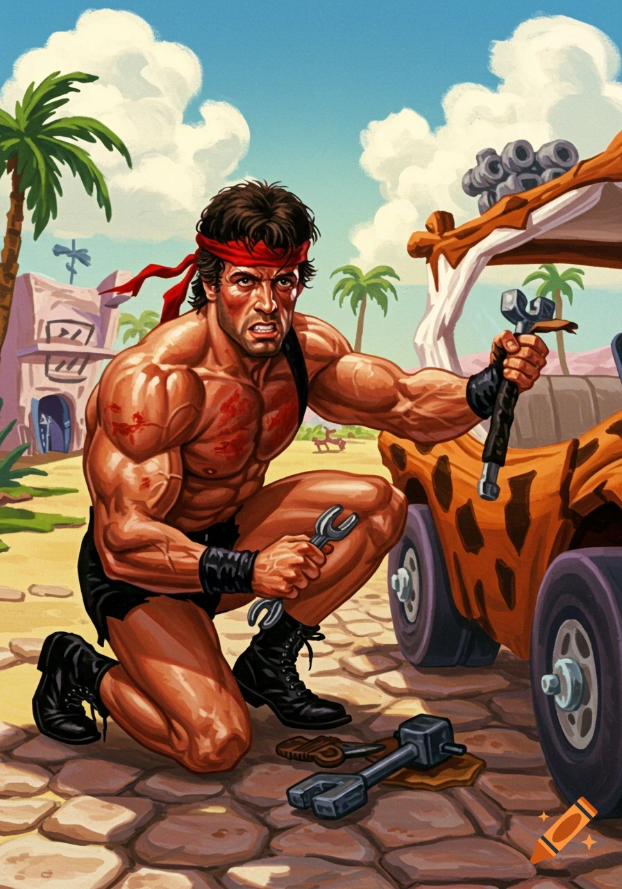 Isometric+rambo created on Craiyon