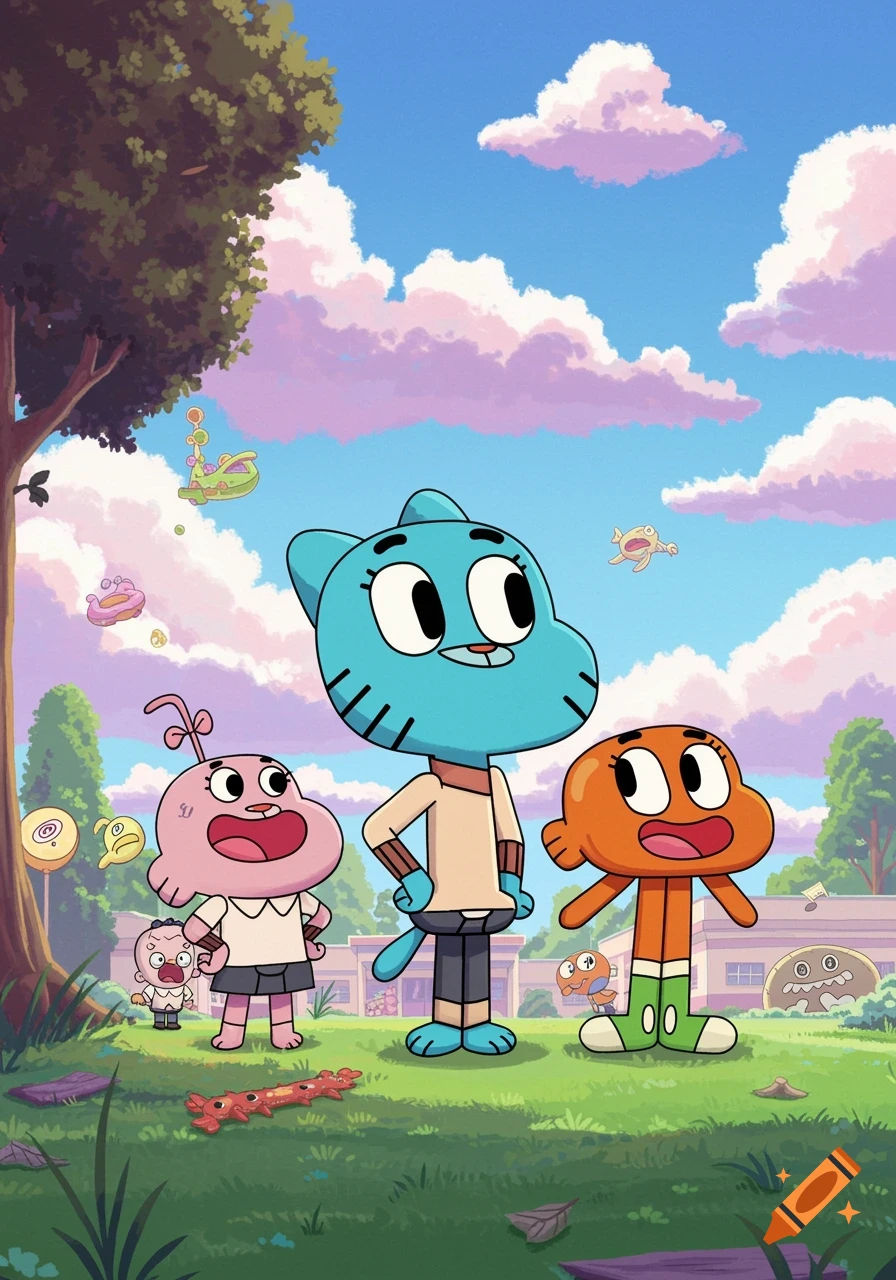 The Powerpuff Girls, Blossom, Bubbles, and Buttercup, fly over a bright ...