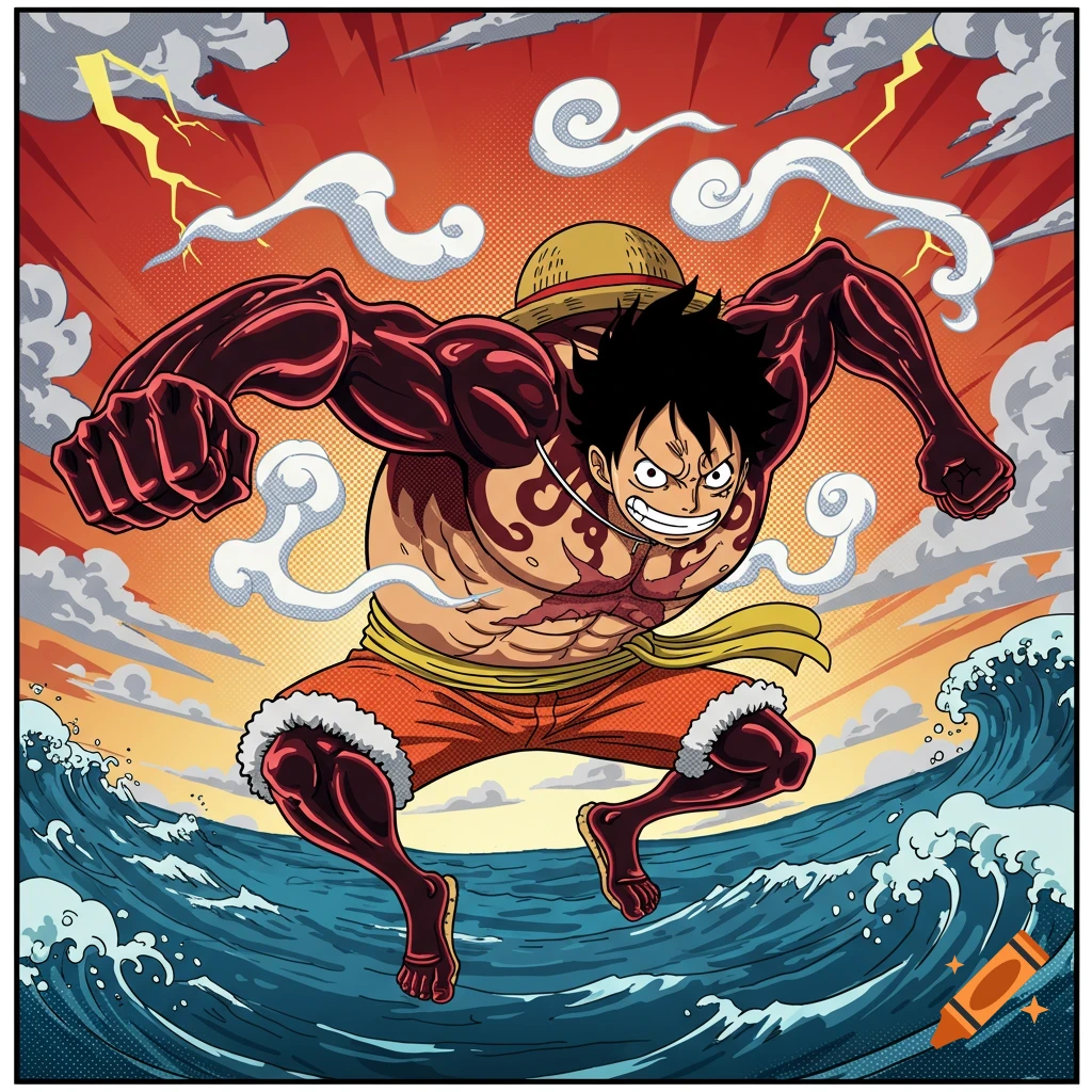 The Straw Hat Pirate crew from One Piece, including Luffy, Zoro, Nami ...