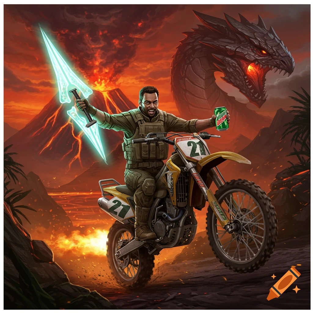 A cartoon-style image of a squirrel roasting on a spit over a campfire ...