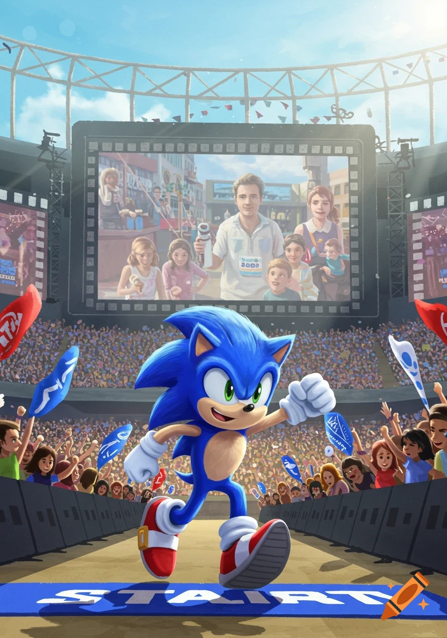 Sonic the Hedgehog images created on Craiyon