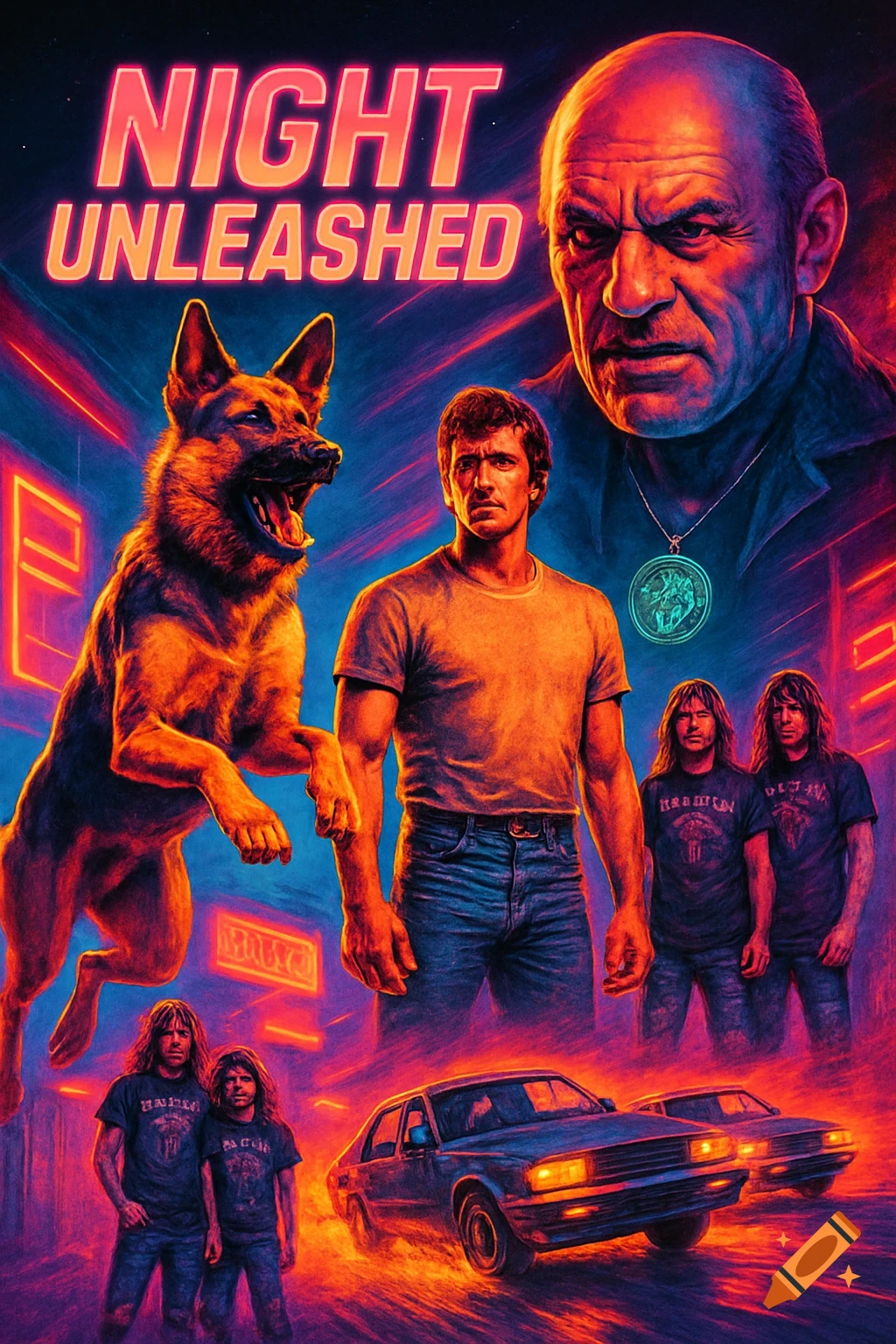 Vintage horror movie poster about phobias, showing scared people ...