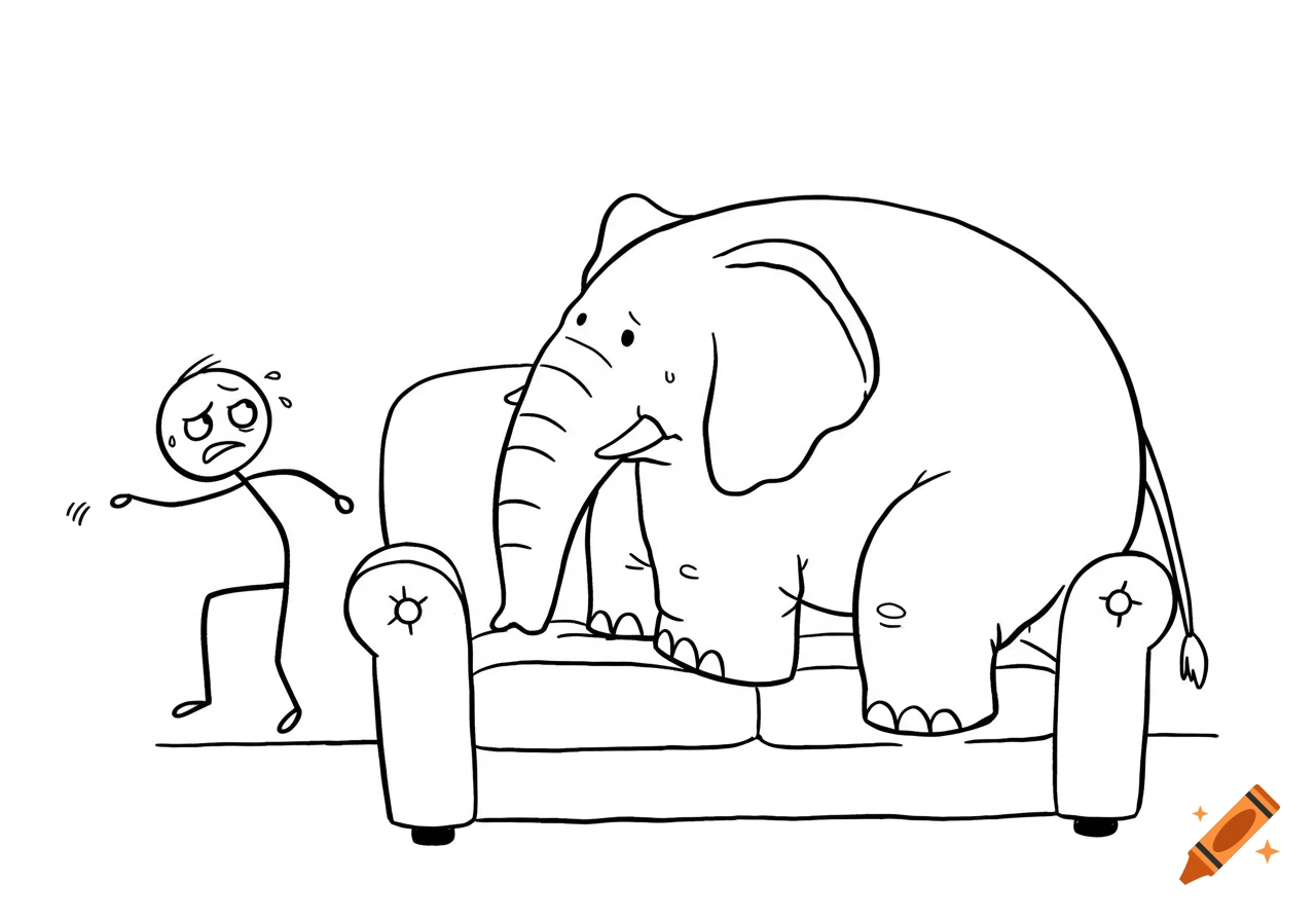 Simple black and white line drawing of a stick figure sleeping on a ...