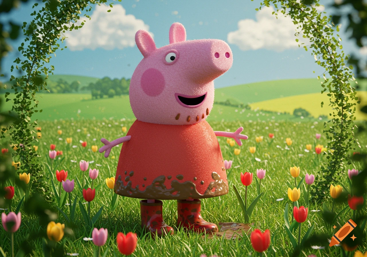 Peppa Pig imágenes creadas en Craiyon