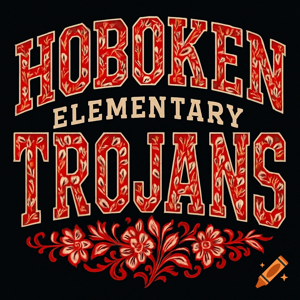 Retro 70s logo of a running red devil with horns and a trident, text ...