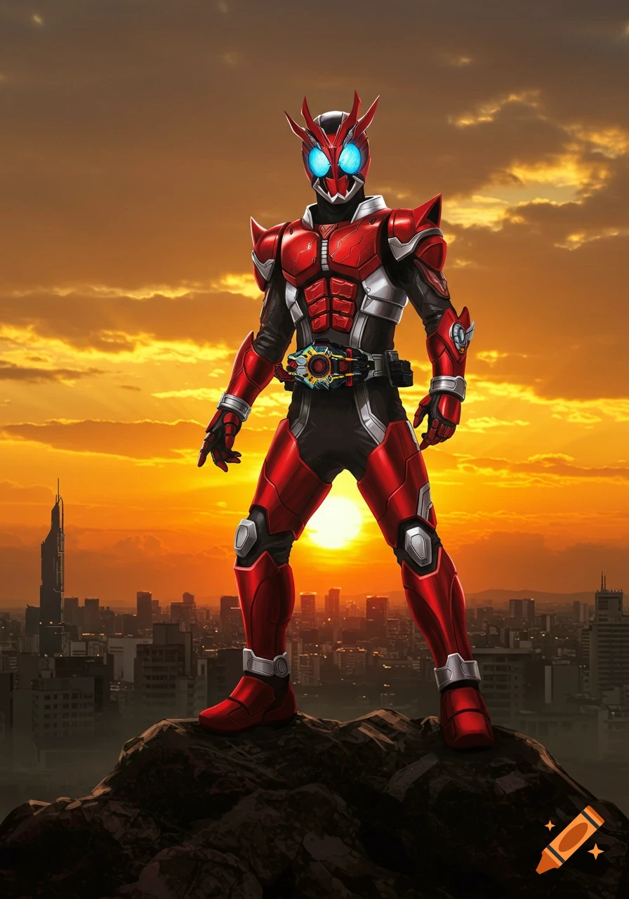 Kamen Rider created on Craiyon