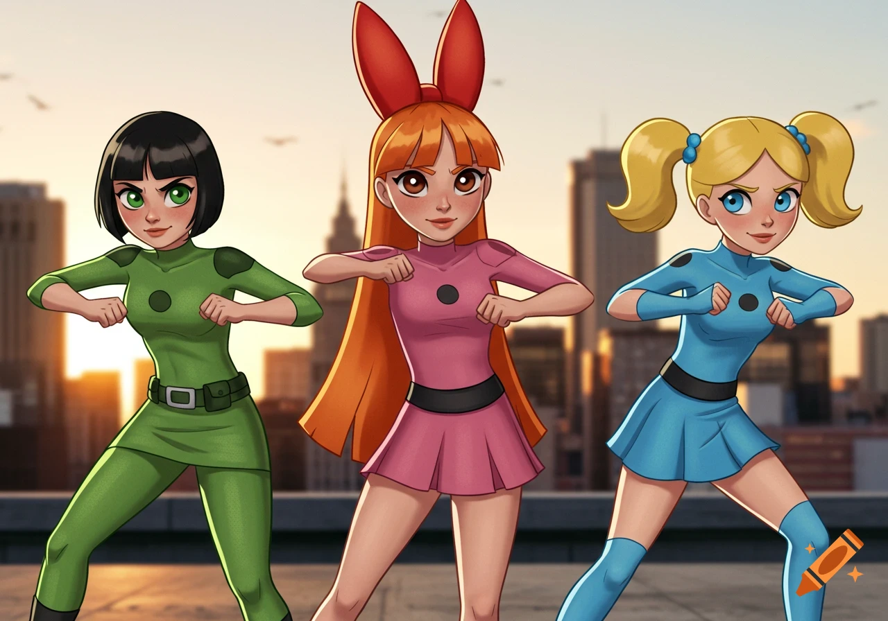 Powerpuff+girls+blossom+bow created on Craiyon