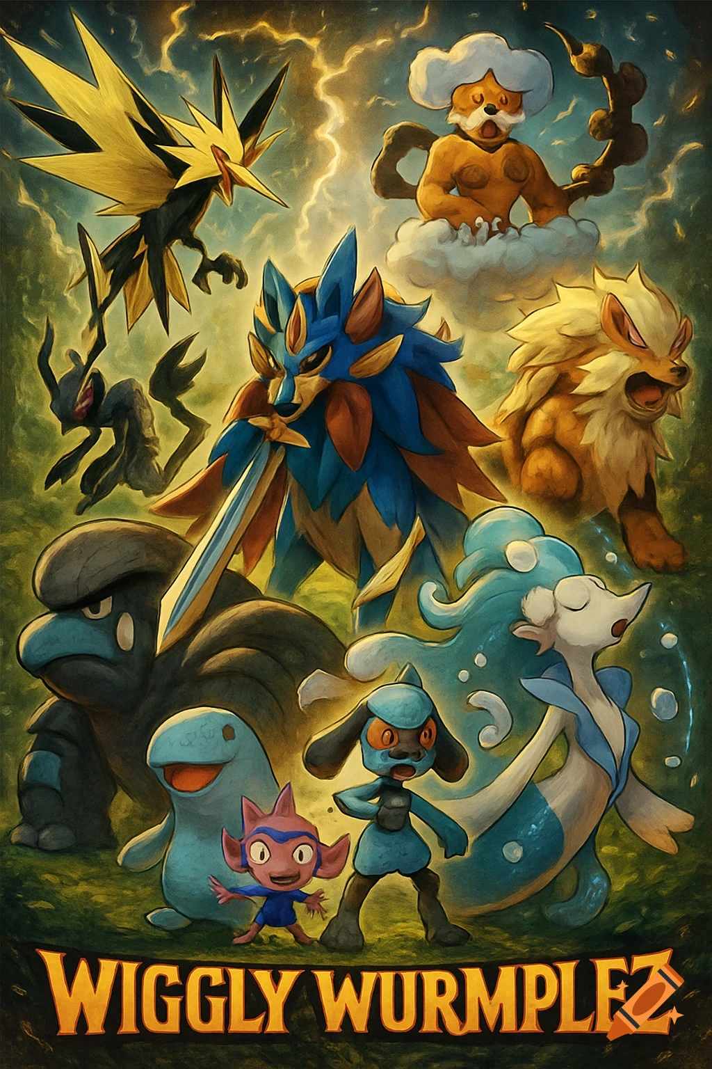 Pokemon+craby created on Craiyon