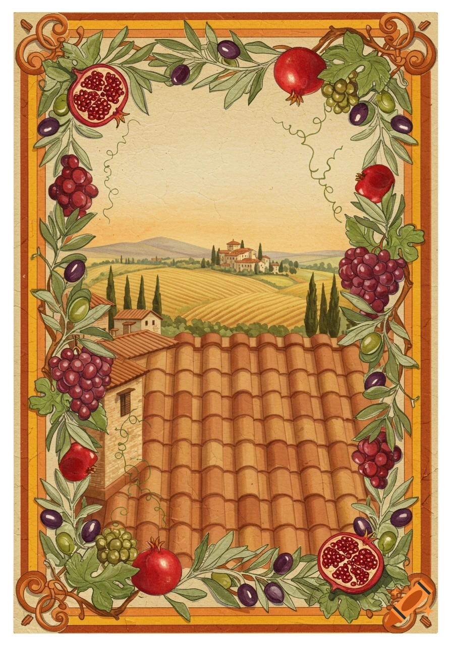 An ornate label for Limoncello liqueur, featuring green and gold ...