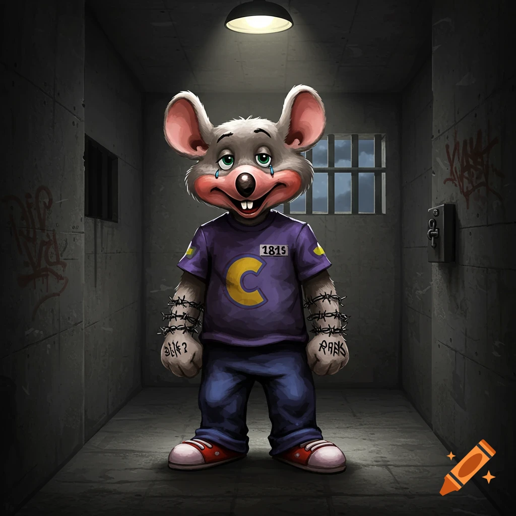 Chuck+e+cheese+animatronics created on Craiyon