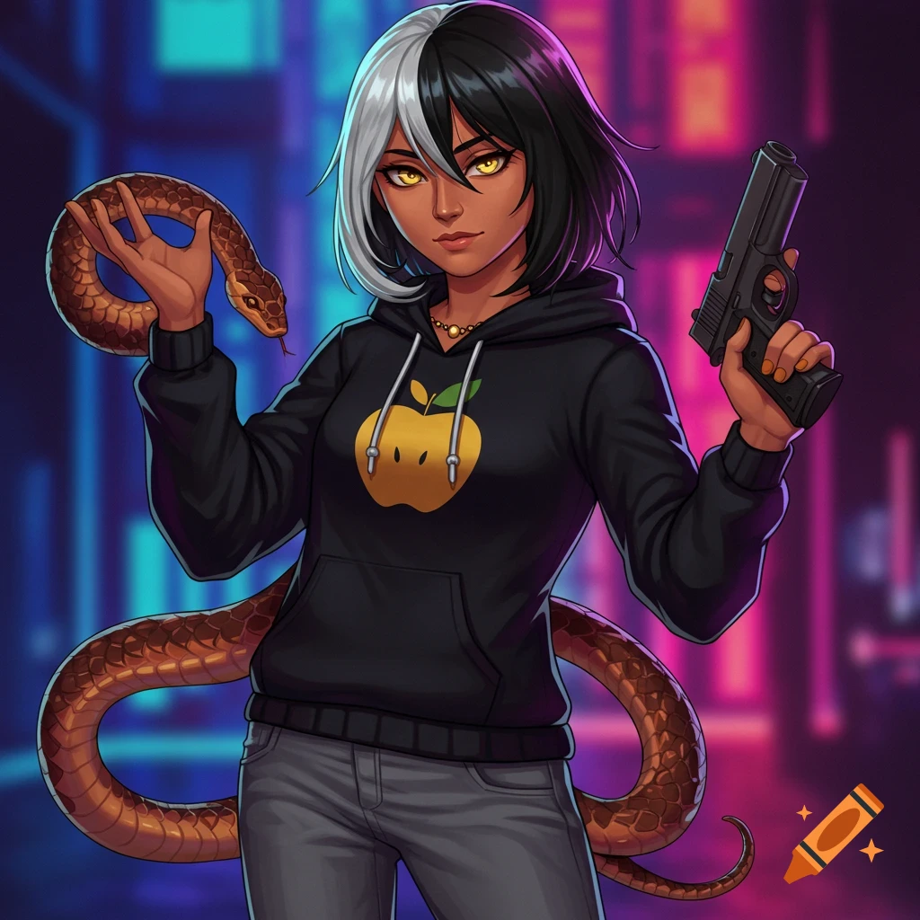 Python created on Craiyon