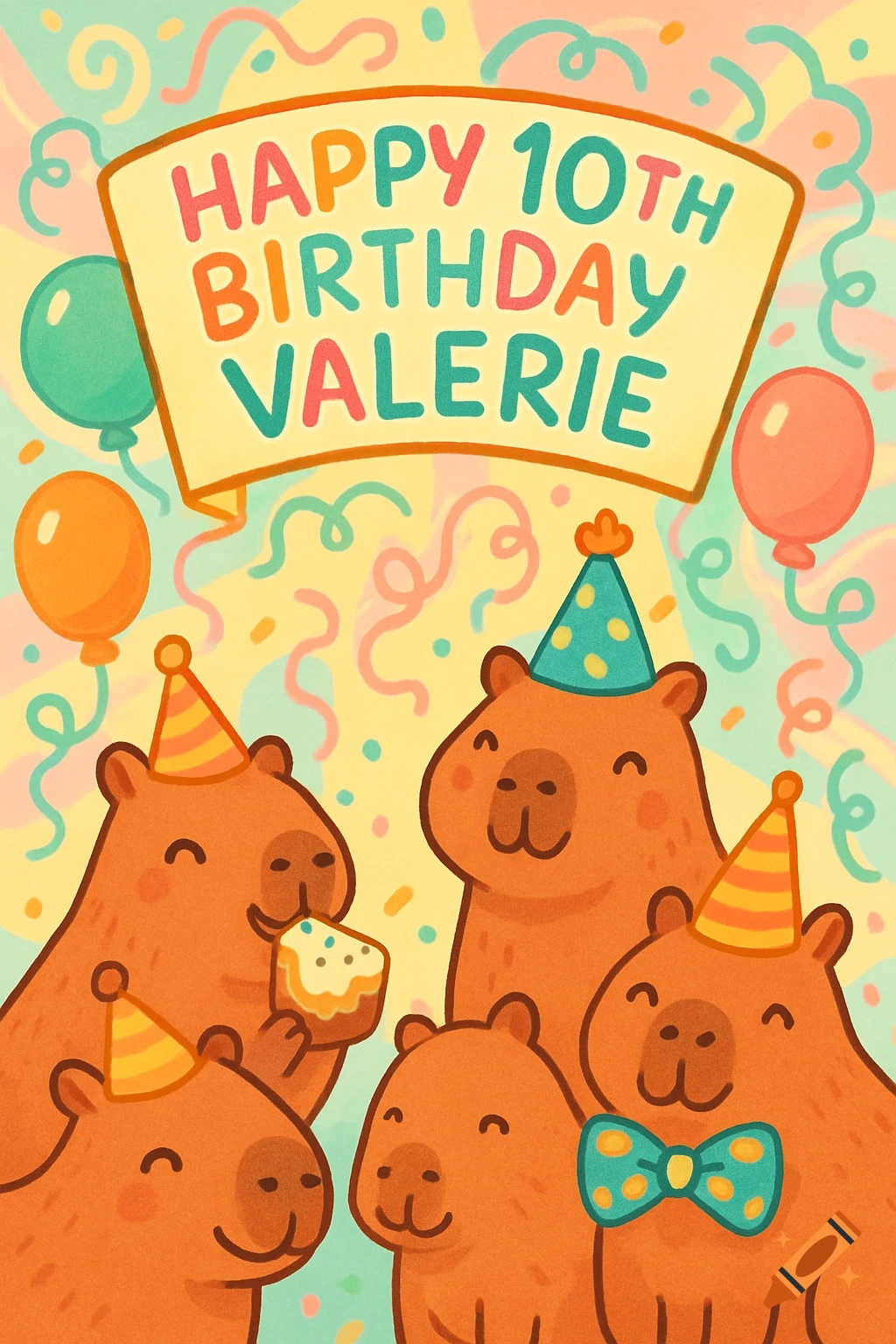 A cute illustration of forest animals like a bear, deer, rabbit, and ...