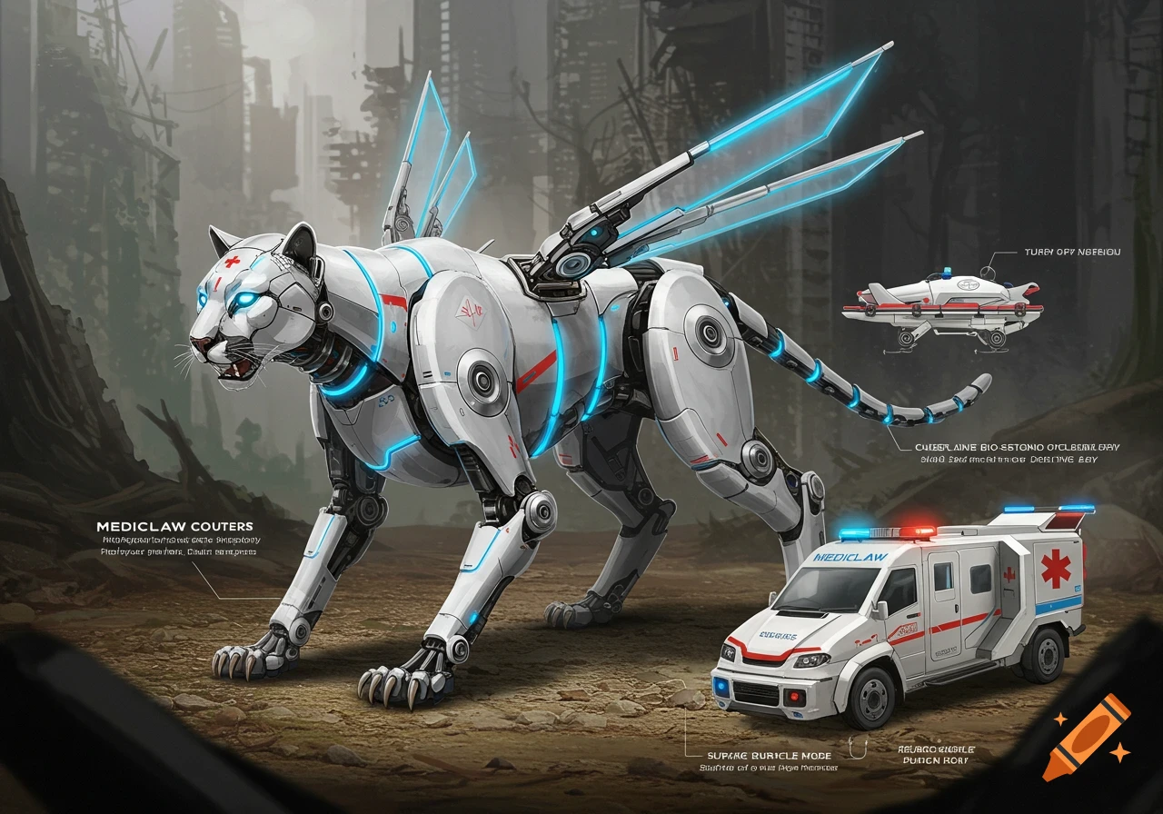 Mech+sprite+sheet created on Craiyon