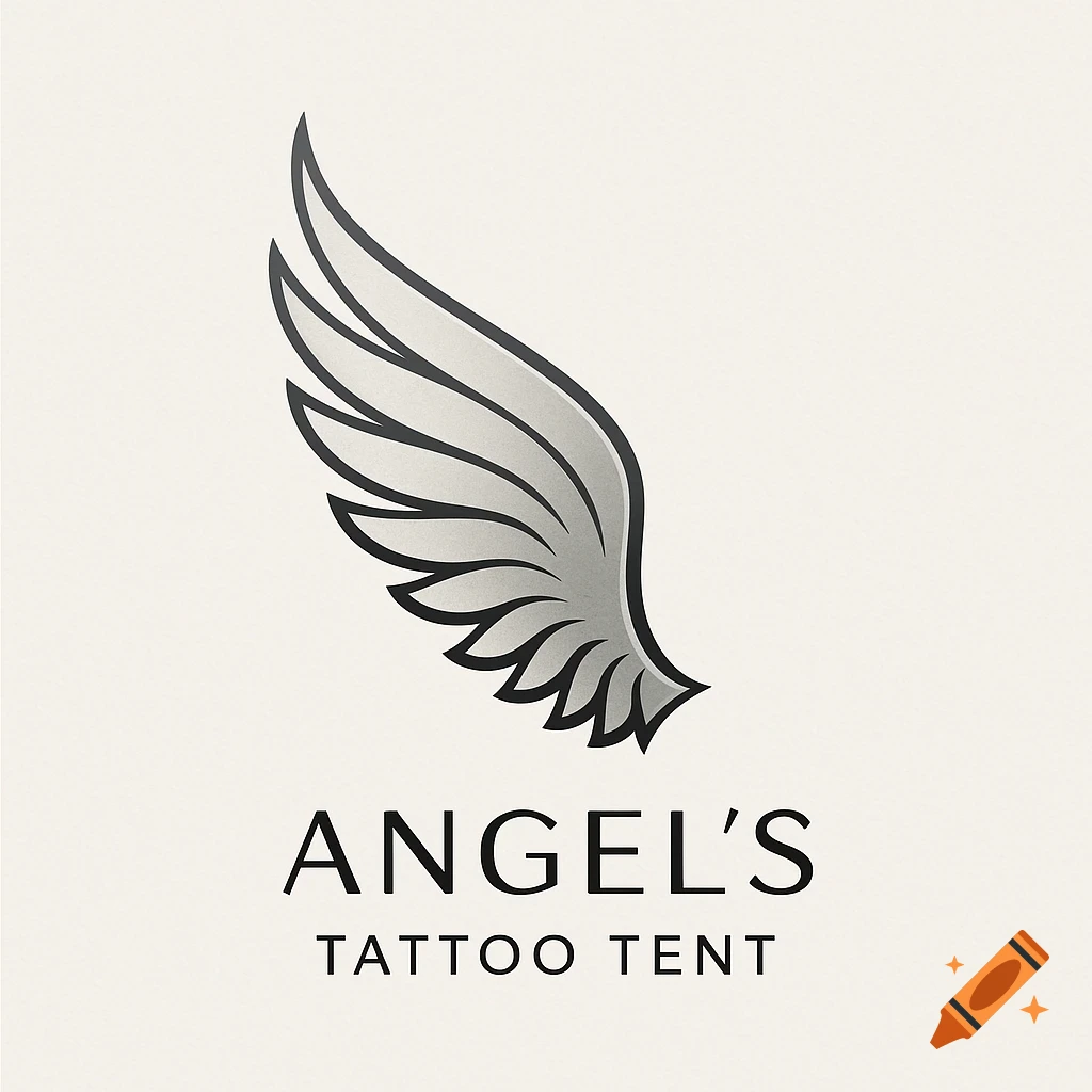 Minimalist logo featuring a black raven silhouette above the text ...
