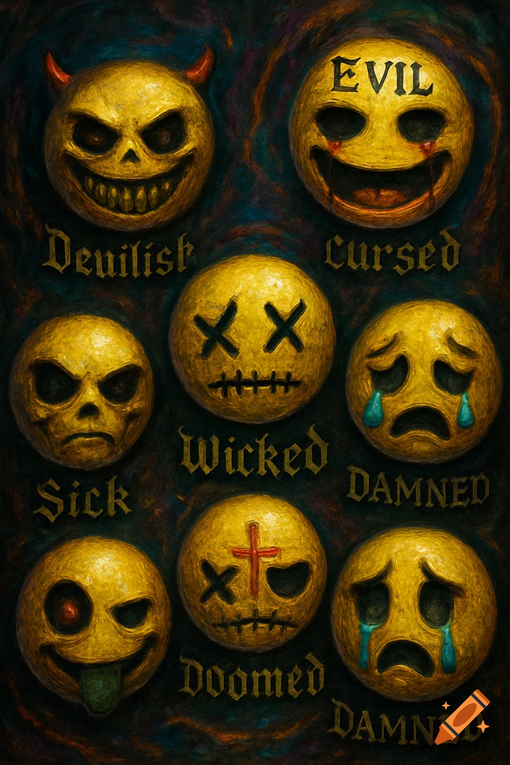 Deviantart+scared+soto created on Craiyon