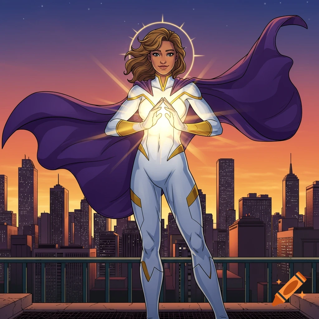 Superhero With Mind Control Powers and Brown Hair created on Craiyon