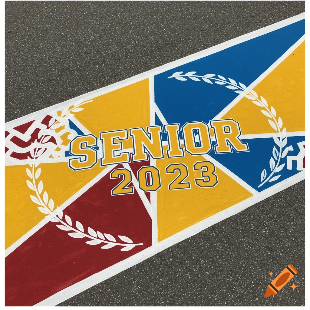 A dark blue hoodie with 'CLASS OF 2025' in light blue text, glowing ...