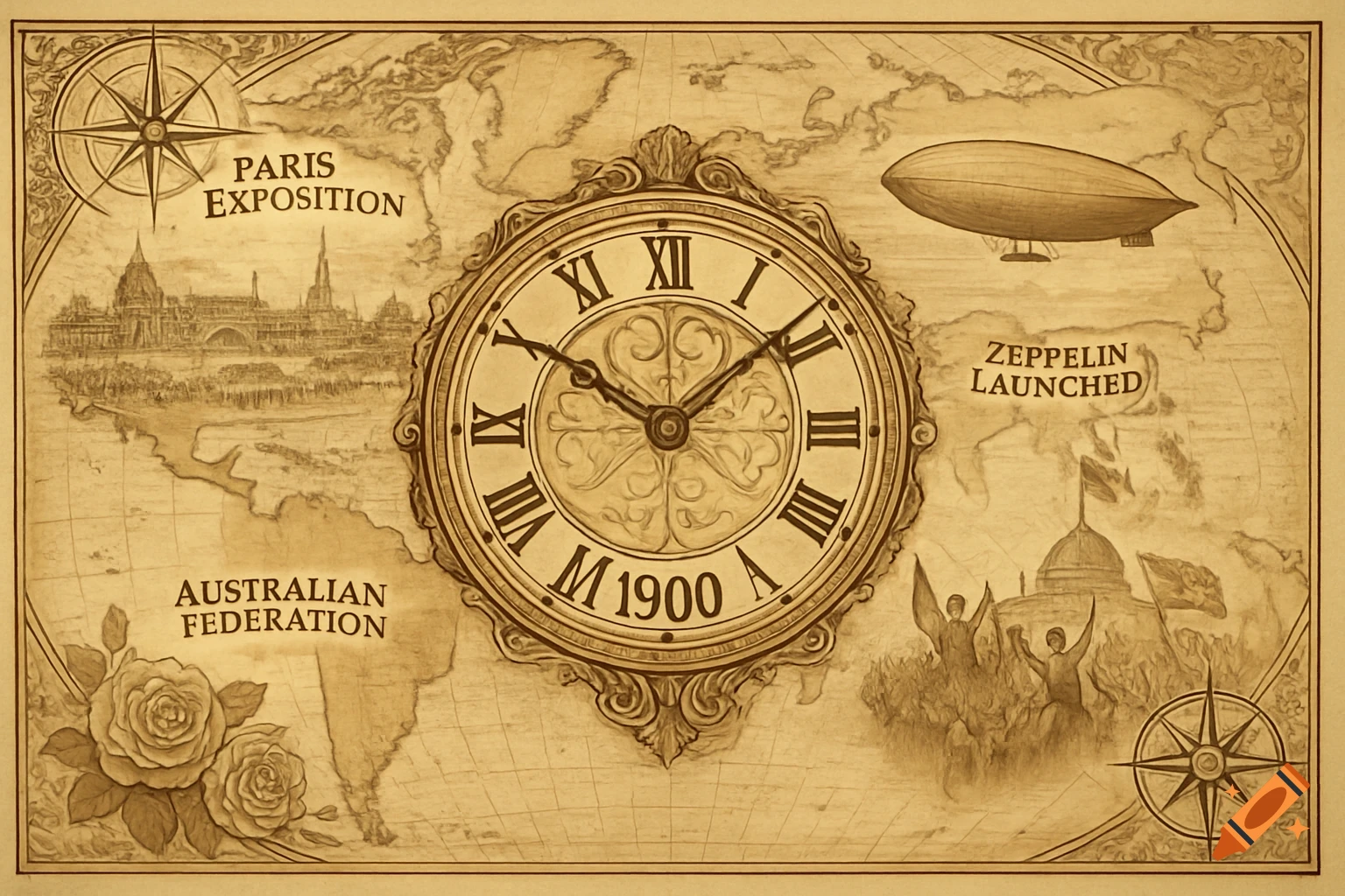 Vintage Ad created on Craiyon