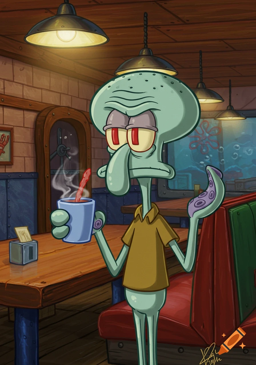 SpongeBob mewing in front of a pretty girl on Craiyon