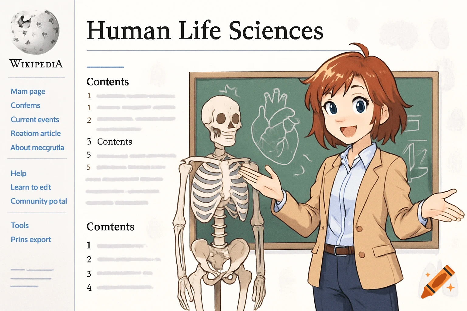 Scientific Diagram created on Craiyon