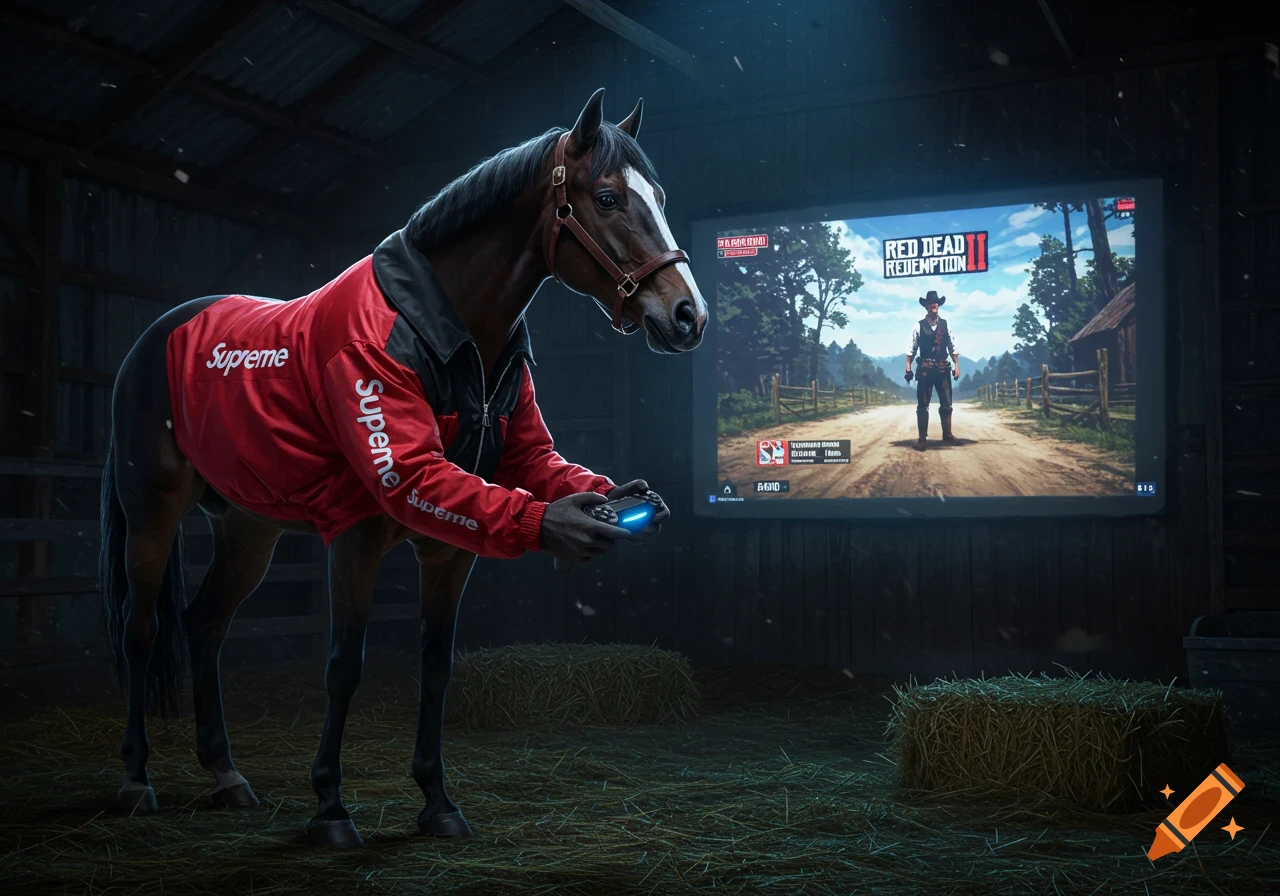 Stallion+icon created on Craiyon