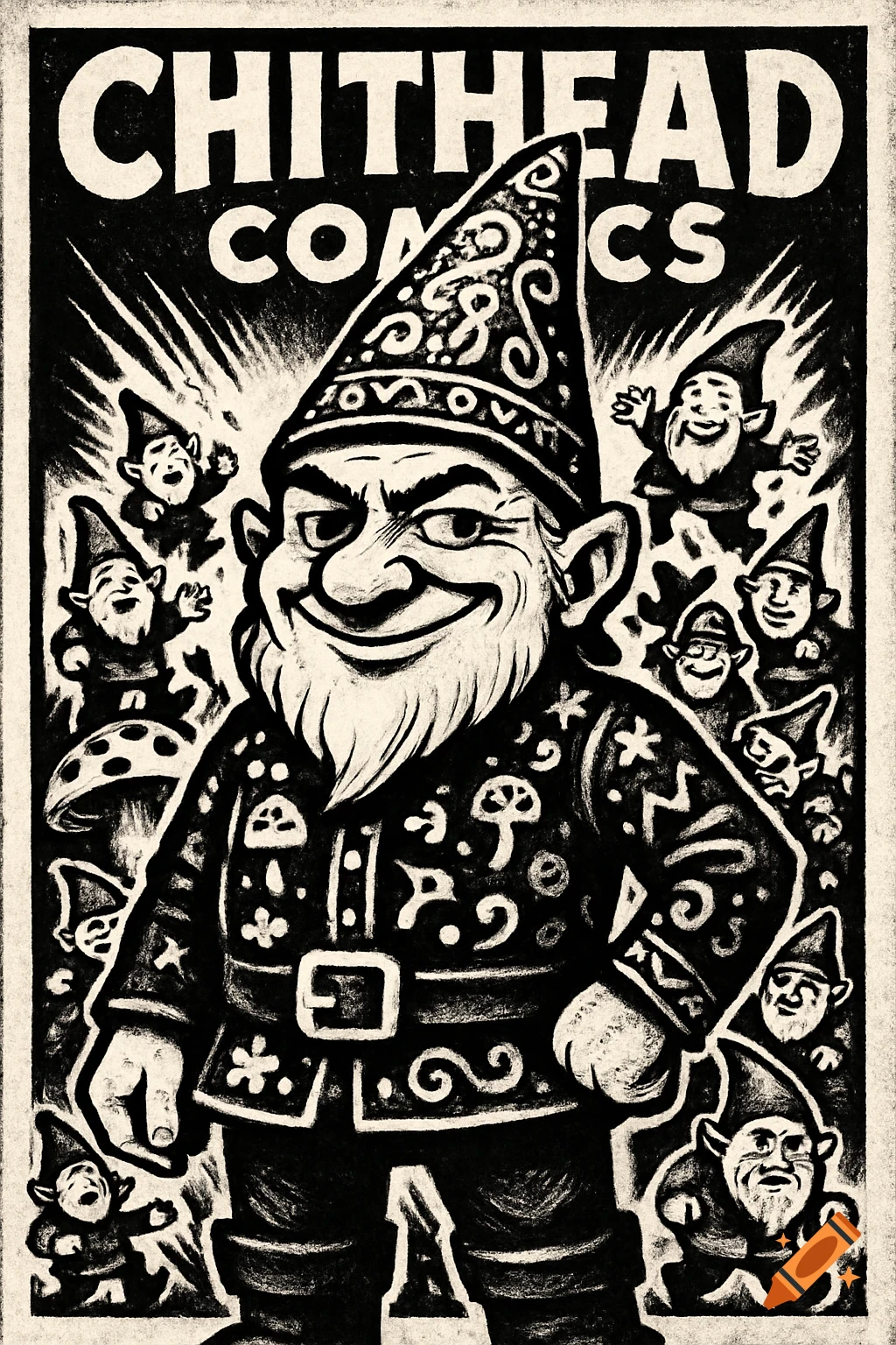 Comic created on Craiyon