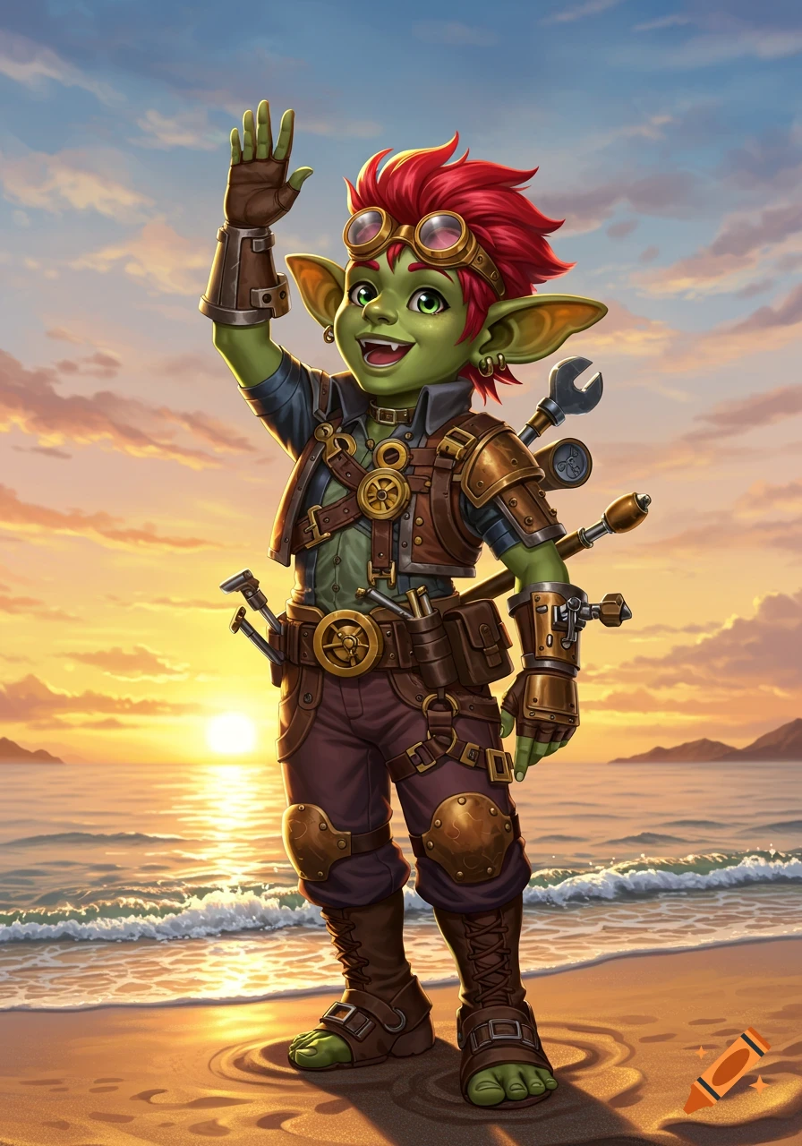 Cute goblin princess style darkest doungeon on Craiyon