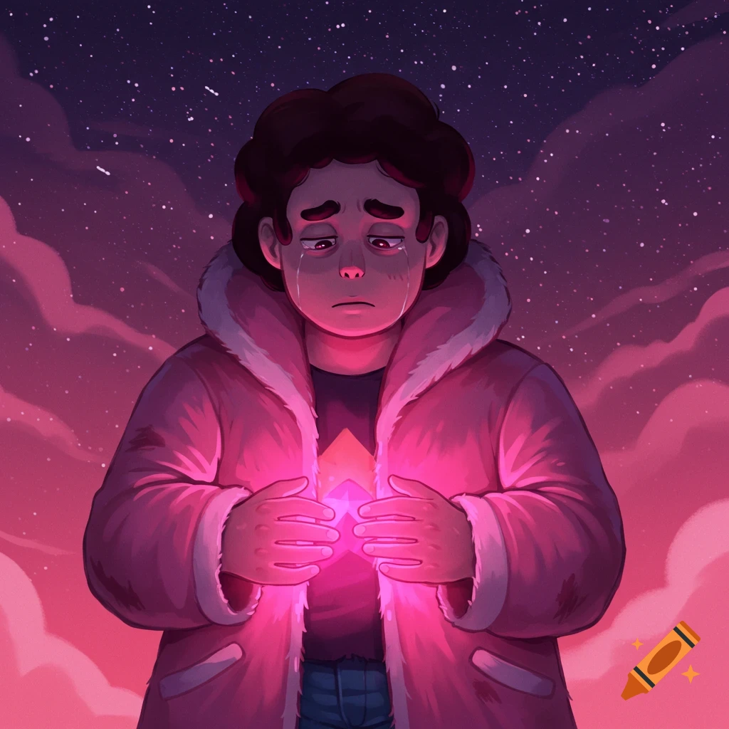 A cartoon boy, Steven Universe, with a star on his shirt holds a ...