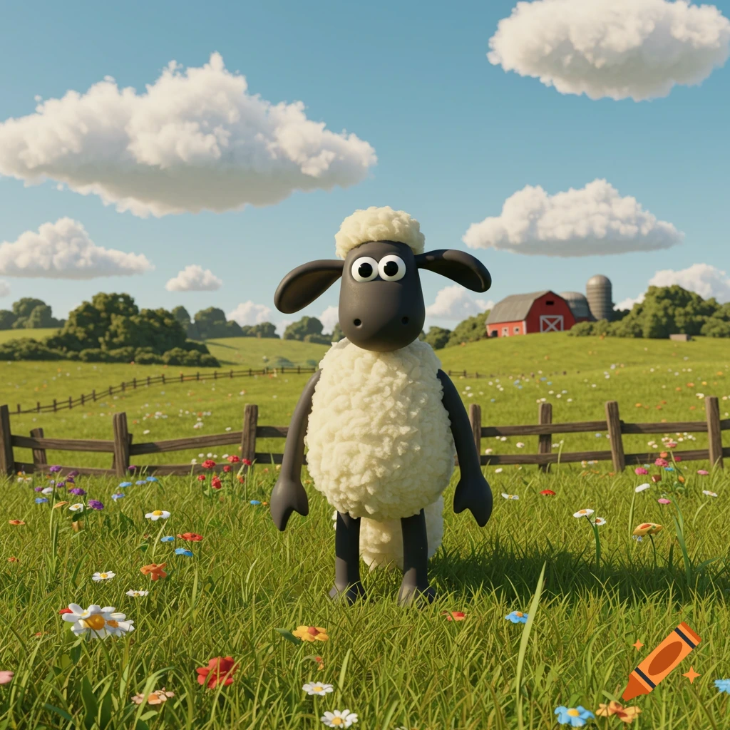 Shaun+the+sheep+font+generator created on Craiyon