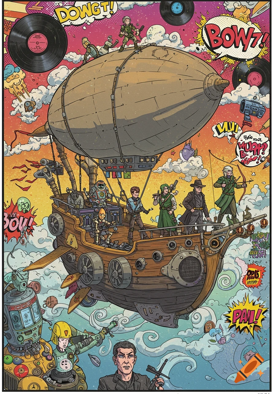 Comic created on Craiyon