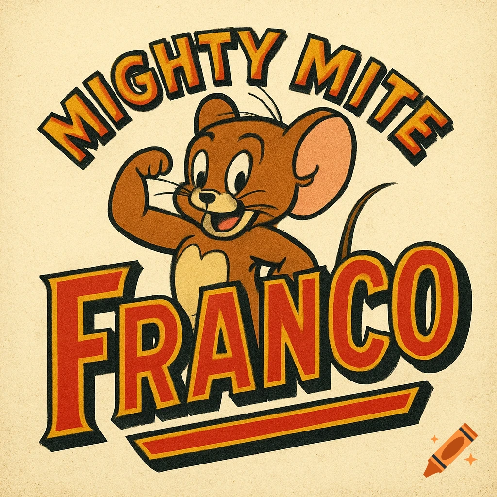 Vintage cartoon logo for 'Filthy Fries Factory' with Bigfoot, a man ...