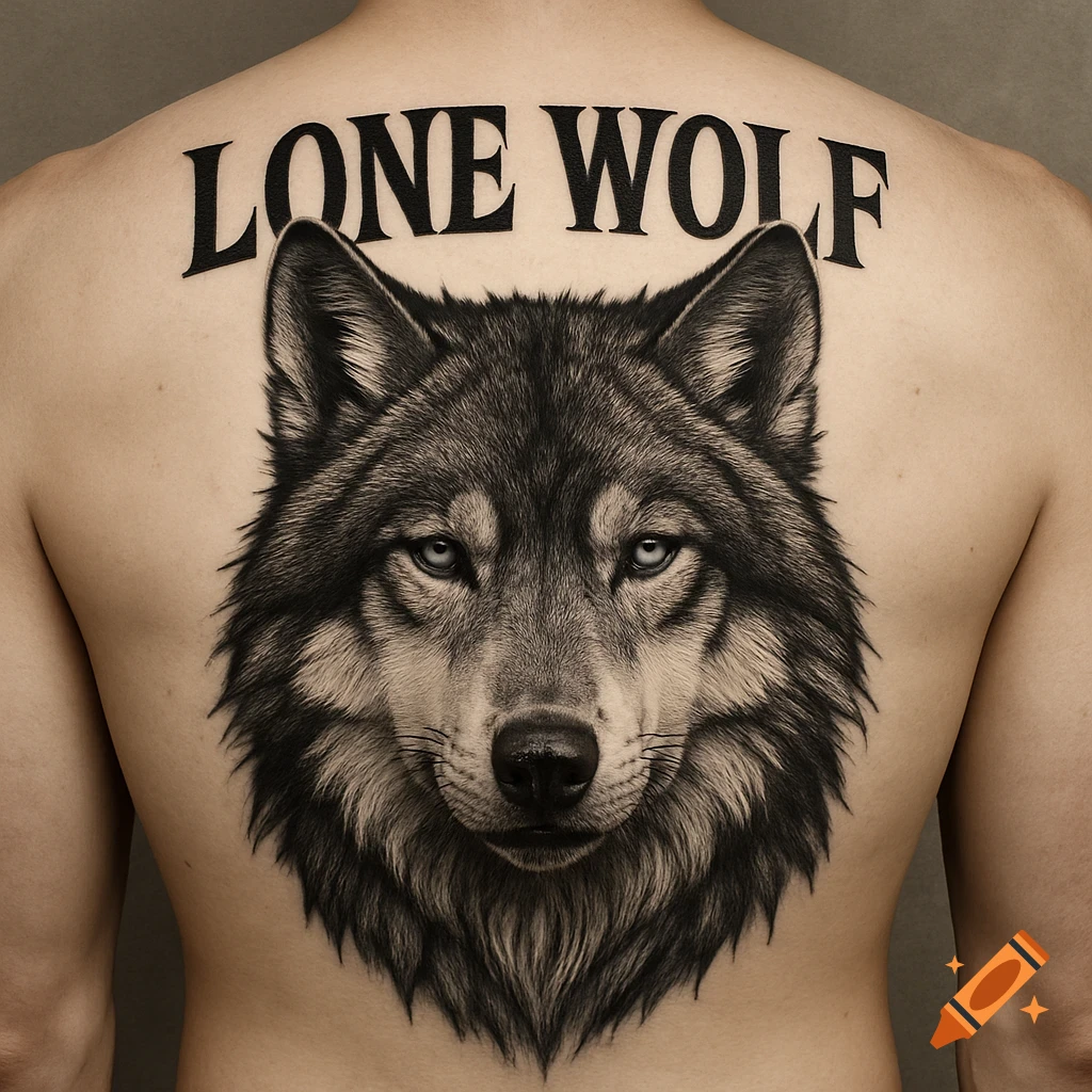 Wolf+and+sheep+tattoo created on Craiyon
