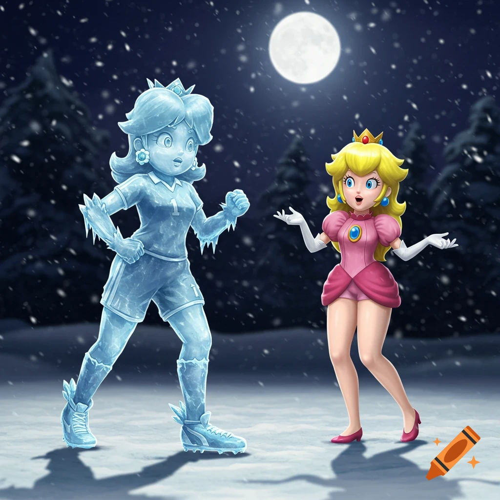 Princess Peach in a Bikini created on Craiyon