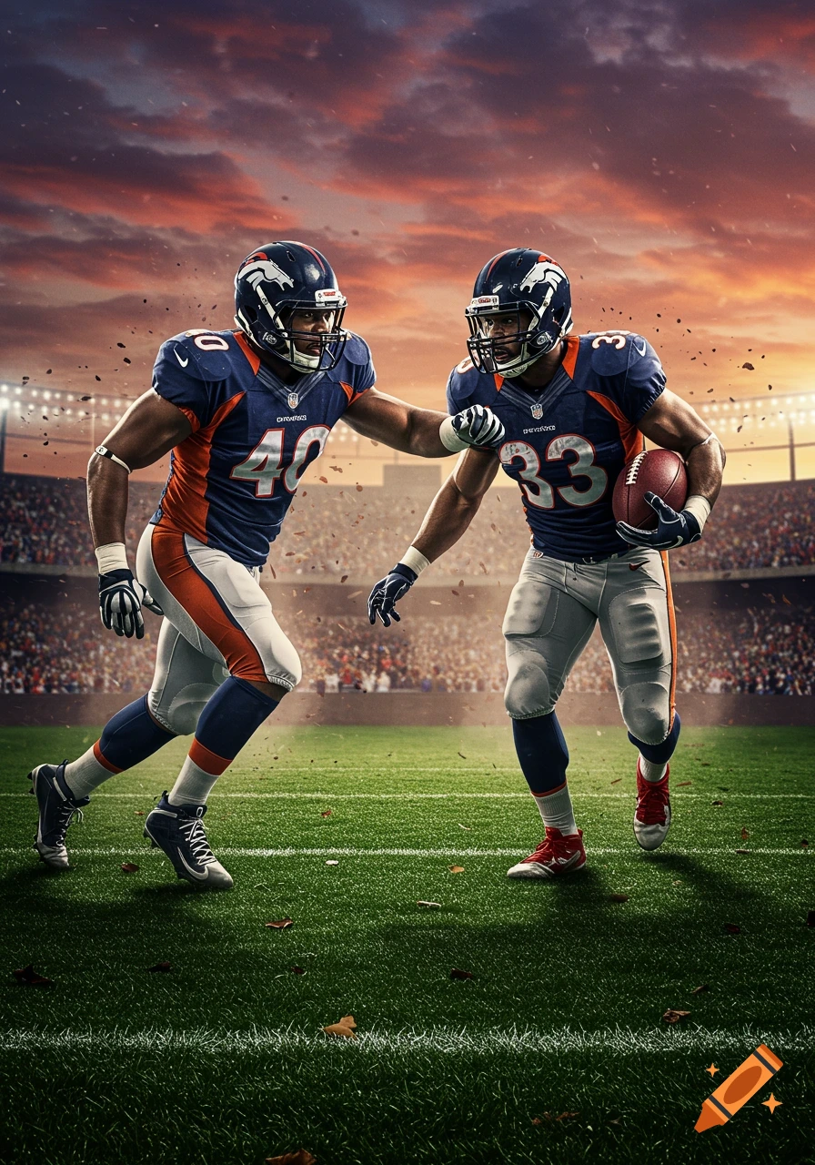 Photorealistic image of an Asian quarterback in a purple jersey ...