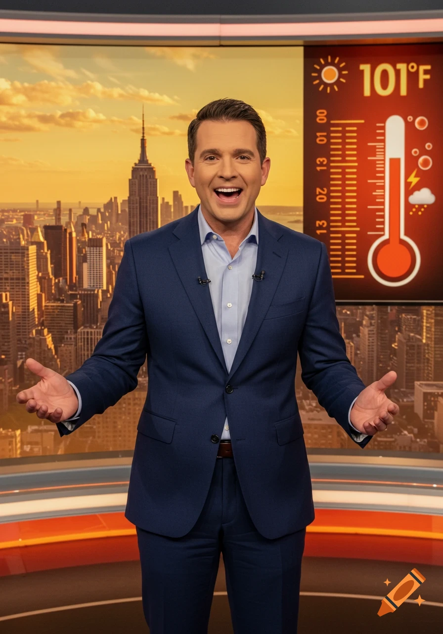 News Anchor created on Craiyon