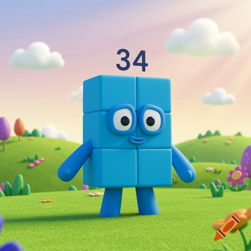 Numberblocks created on Craiyon