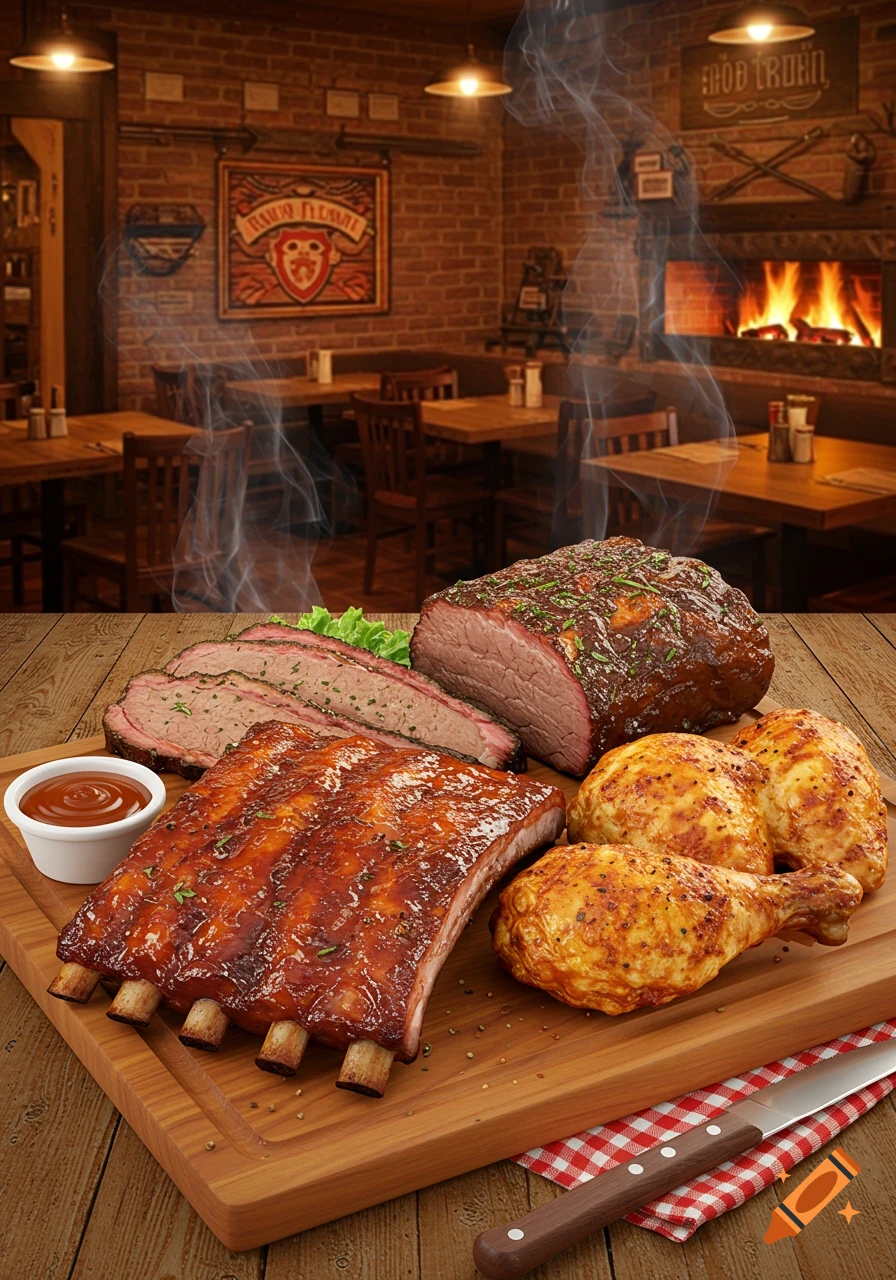 A sizzling cooked steak in a cast-iron skillet with herbs and roasted ...