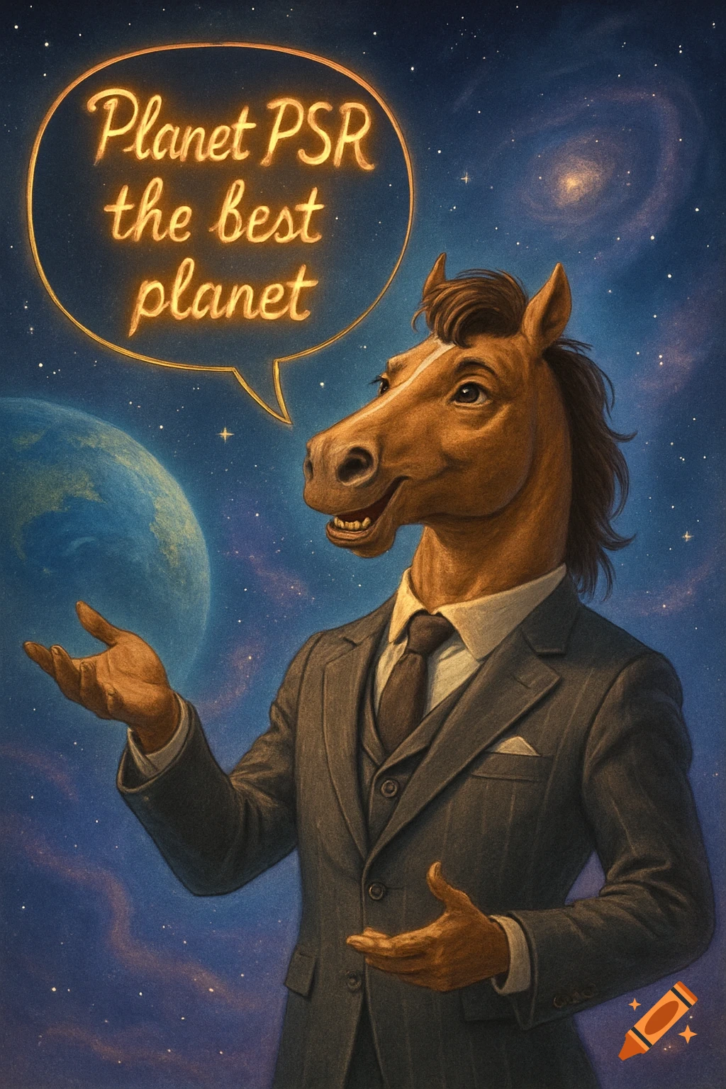 BoJack Horseman stands sadly waist-deep in a puddle at sunset, with ...